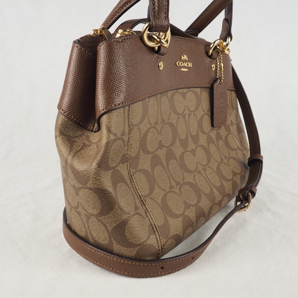 Coach | Bags | Coach Mini Brooke Carryall Bag Signature Brown | Poshmark
